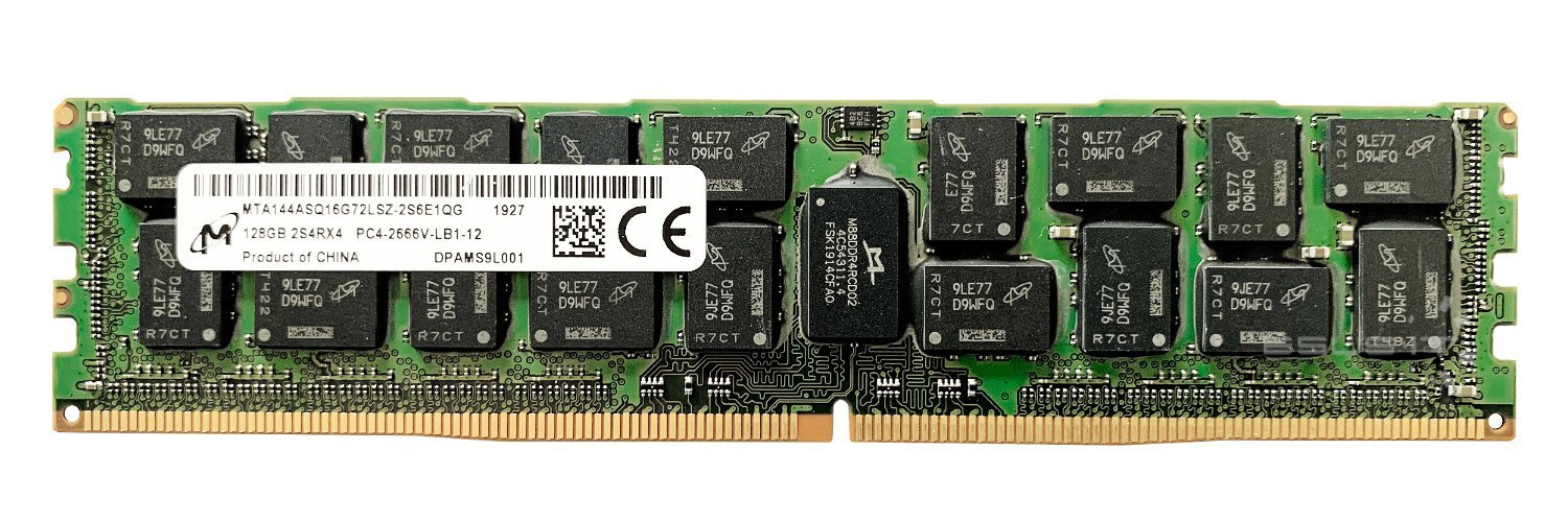 Memory RAM 1x 128GB Micron ECC LOAD REDUCED DDR4 2S4Rx4 2666MHZ PC4 ...