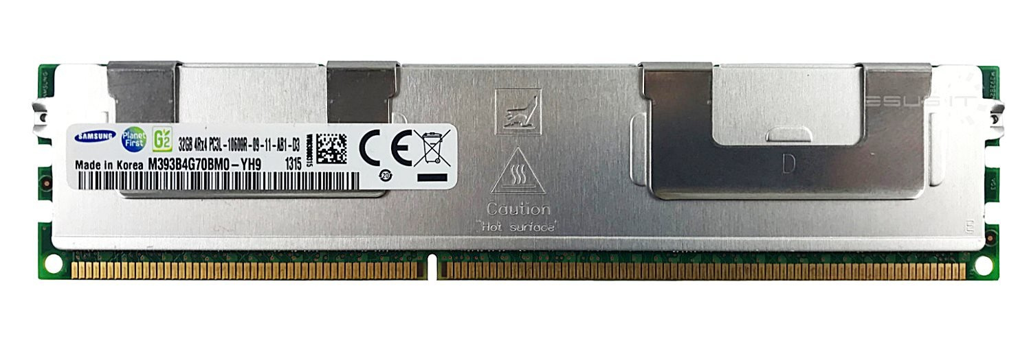 Memory RAM 1x 32GB Samsung ECC REGISTERED DDR3 1333MHz PC3-10600 RDIMM | M393B4G70BM0-YH9 ESUS IT