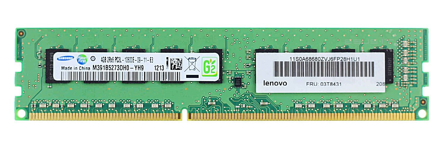 Memory RAM 1x 4GB Samsung ECC UNBUFFERED DDR3 1333MHz PC3-10600 UDIMM | M391B5273DH0-YH9 ESUS IT