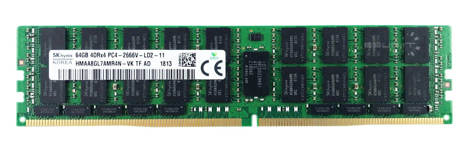 Memory RAM 1x 64GB Hynix ECC LOAD REDUCED DDR4 4Rx4 2666MHZ PC4-21300 ...