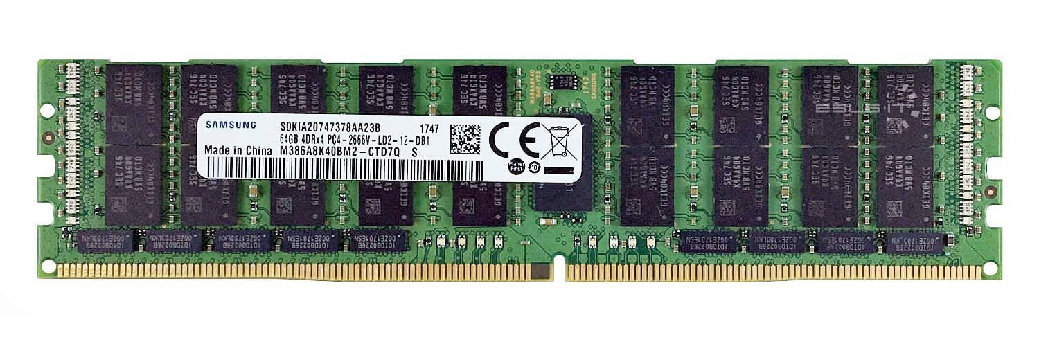 Memory RAM 1x 64GB Samsung ECC LOAD REDUCED DDR4 4DRx4 2666MHZ PC4 ...