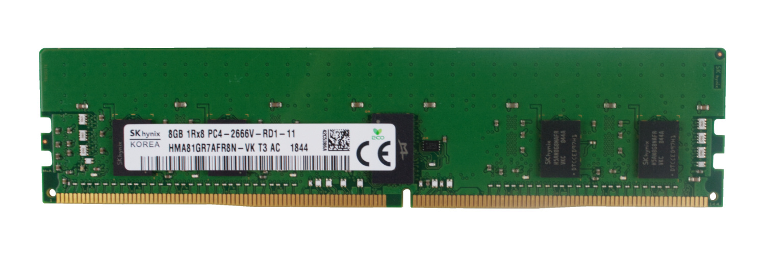 Memory RAM 1x 8GB Hynix ECC REGISTERED DDR4 1Rx8 2666MHZ PC4-21300 ...